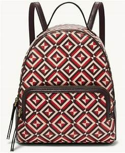 AzuraMart - FOSSIL FELICITY BACKPACK - RED MULTI - SHB2347995