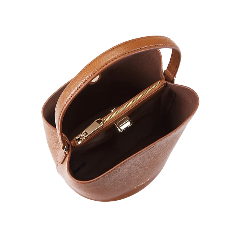 AzuraMart - Furla Danae Bucket Bag - Cognac h - Medium