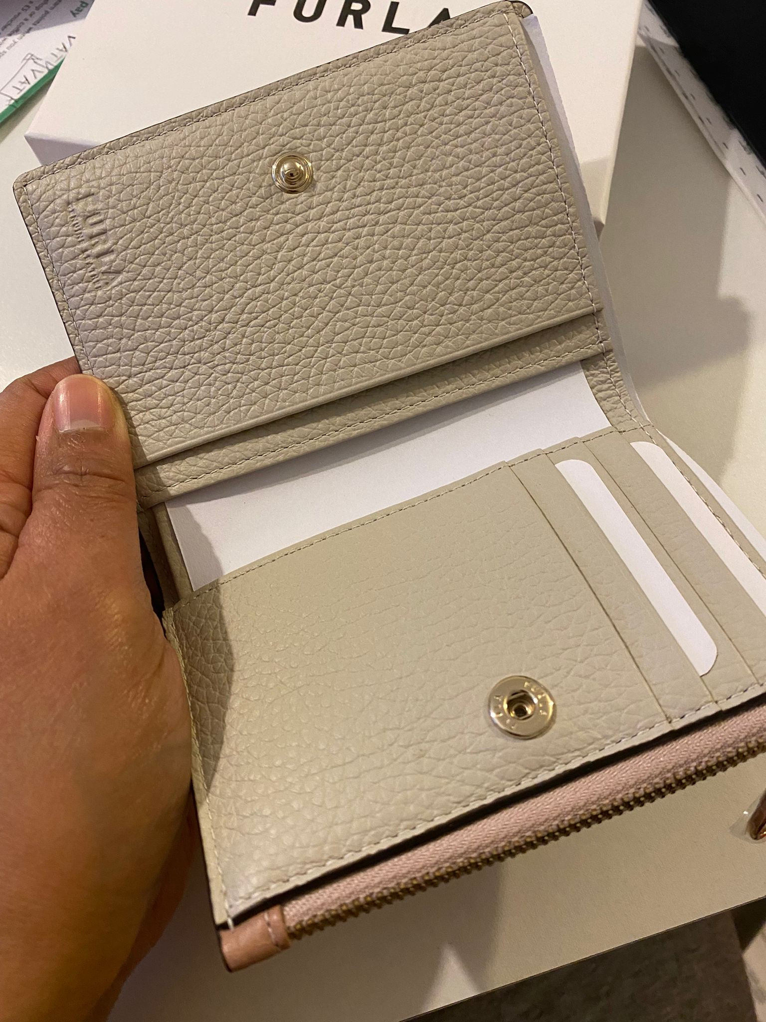 AzuraMart - Furla Dafne Bi fold Purse - Moonstone/Perla - Small