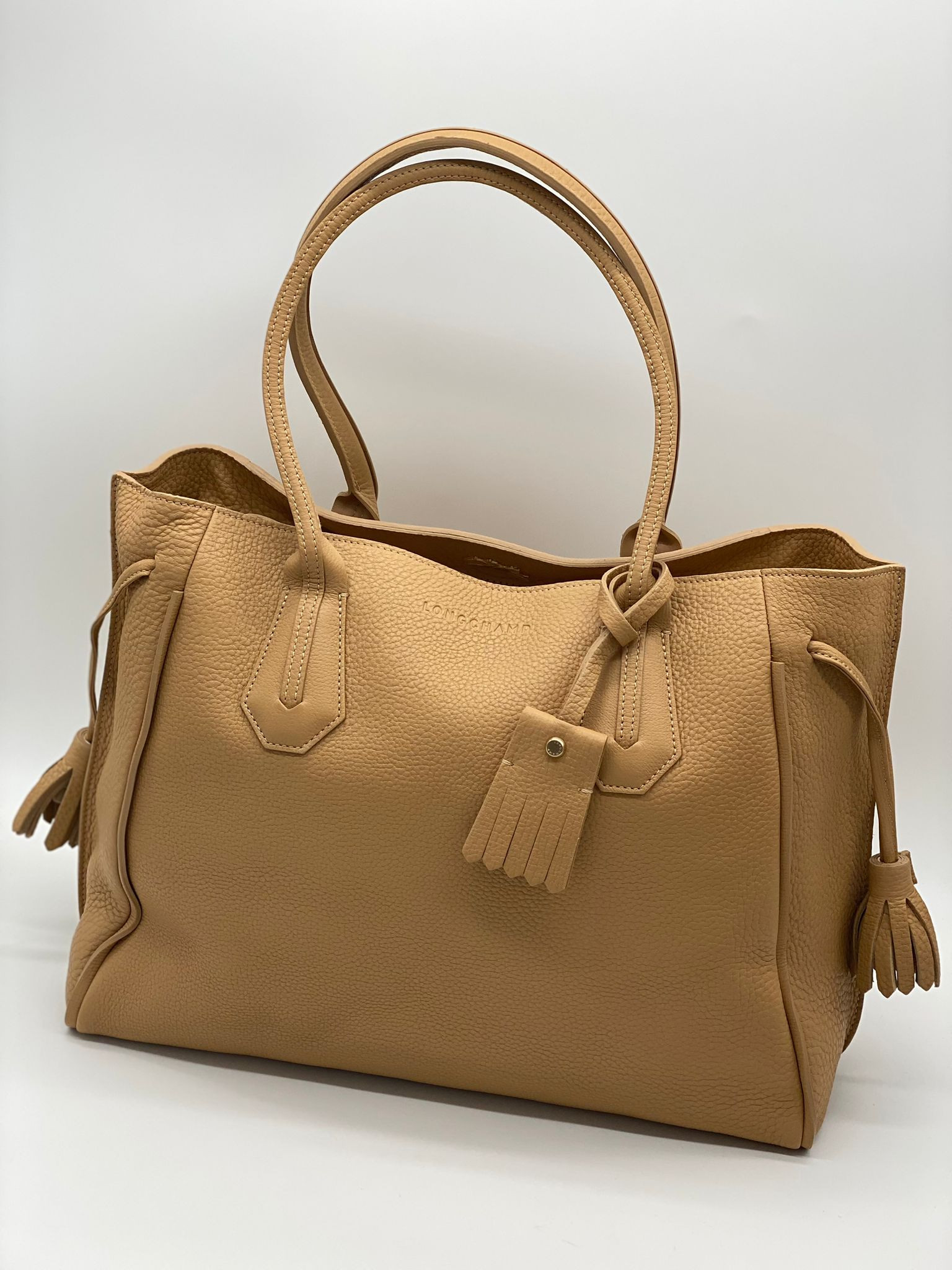 AzuraMart - Longchamp Penelope - Tan - L1297843016 / Medium Long Handle