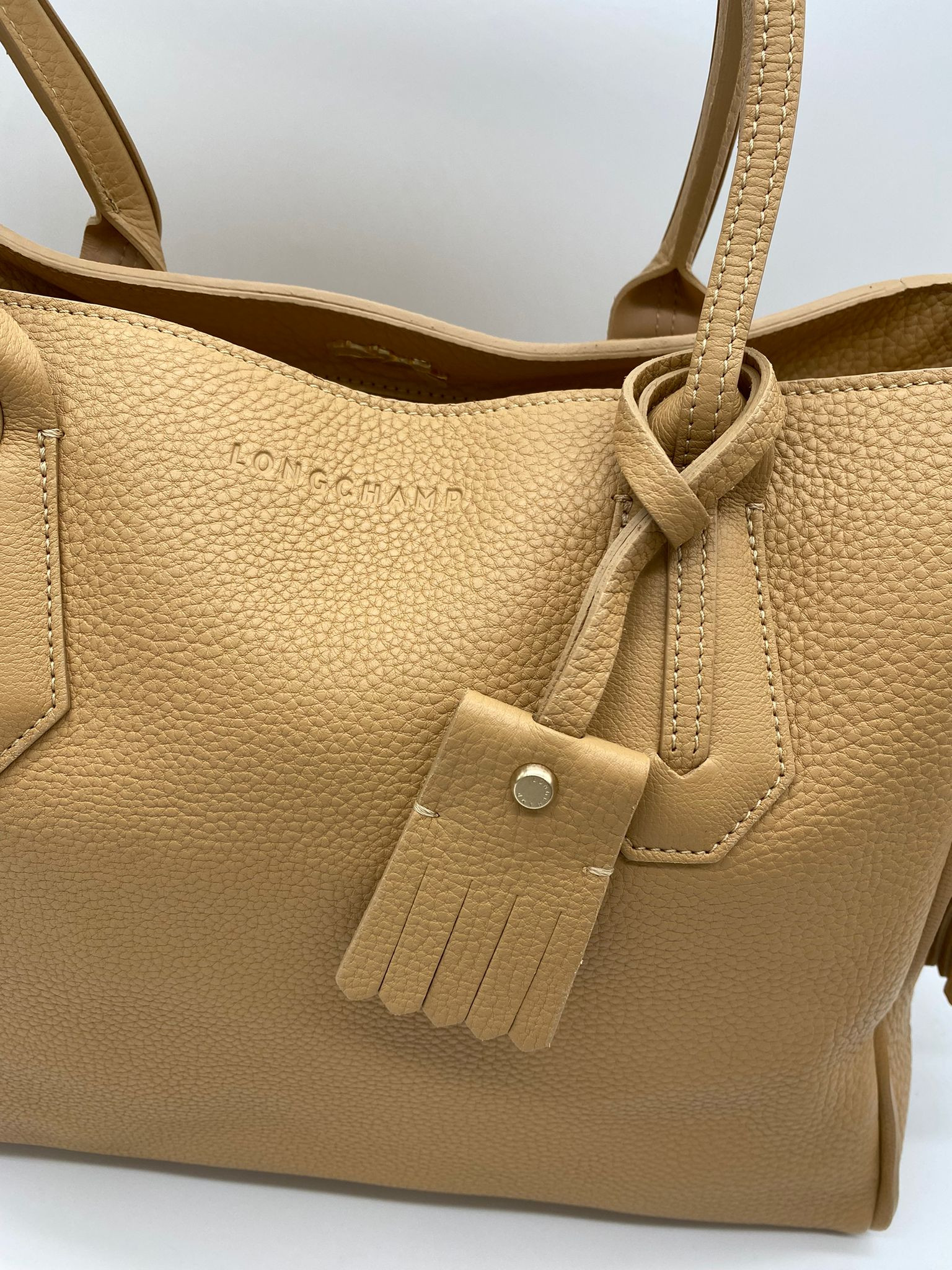 AzuraMart - Longchamp Penelope - Tan - L1297843016 / Medium Long Handle