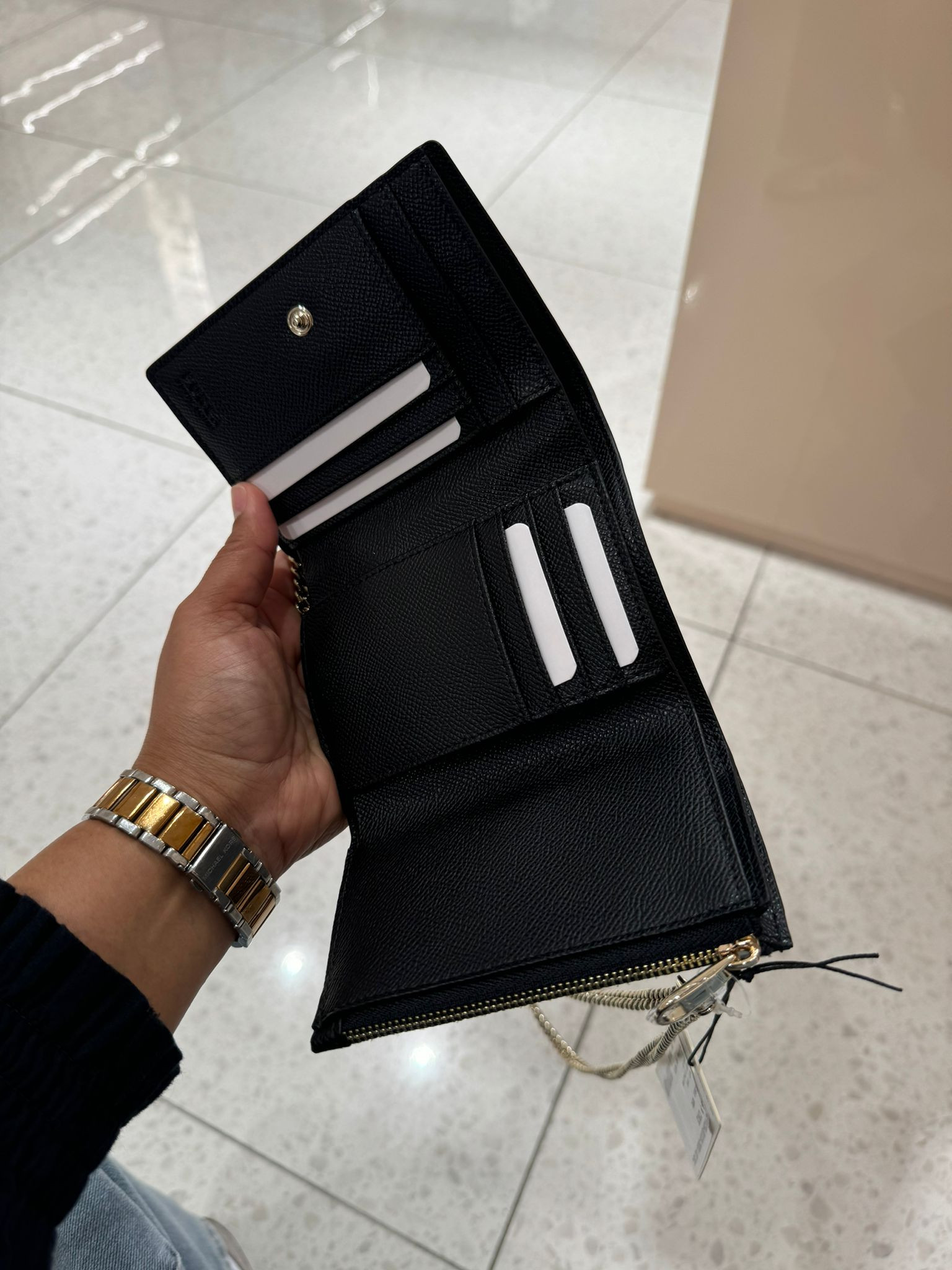 AzuraMart - Furla Circe Medium Wallet Chain Crossbody - Nero - Mini ...