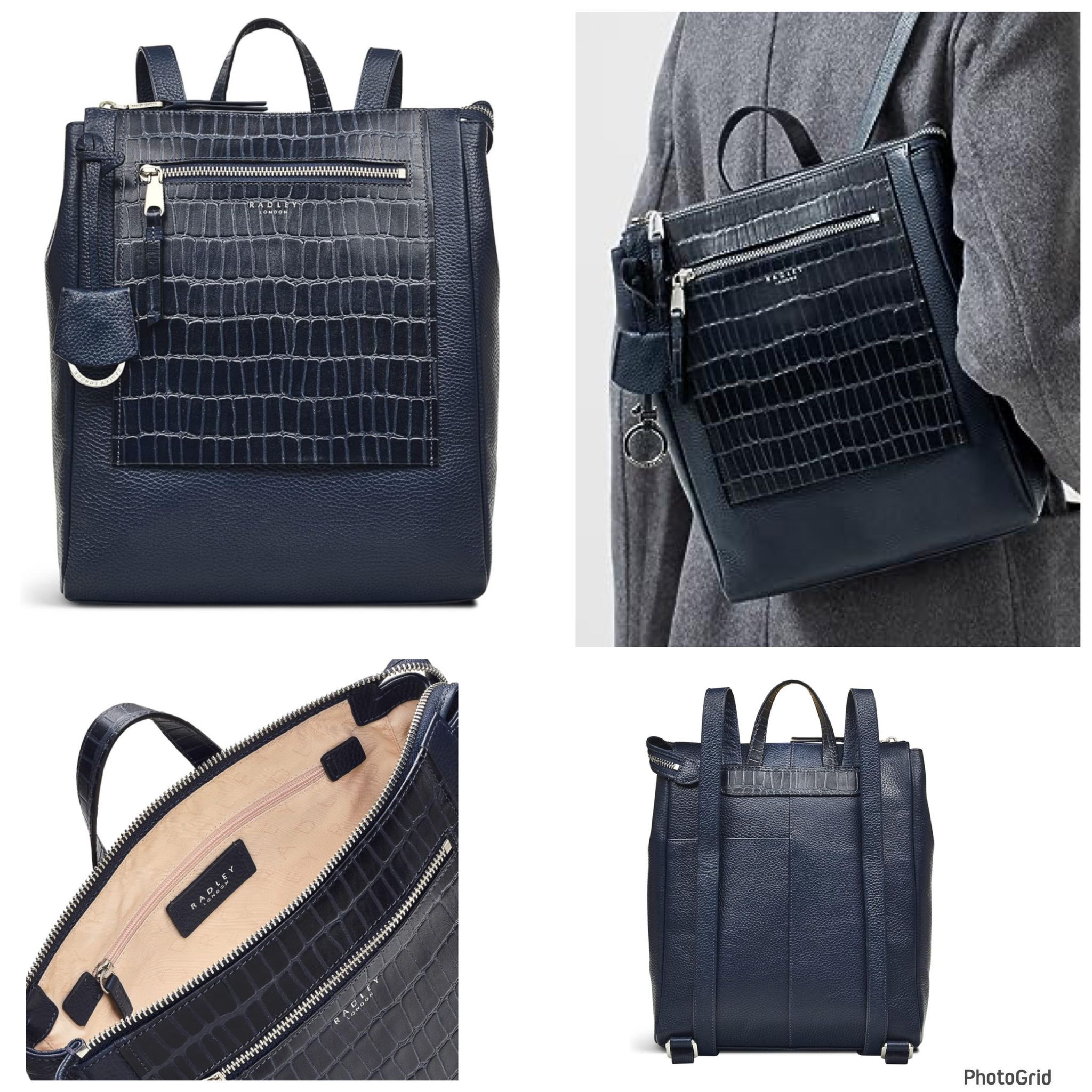 AzuraMart - Radley Pear Gardens Backpack - Dark Blue - H7131401