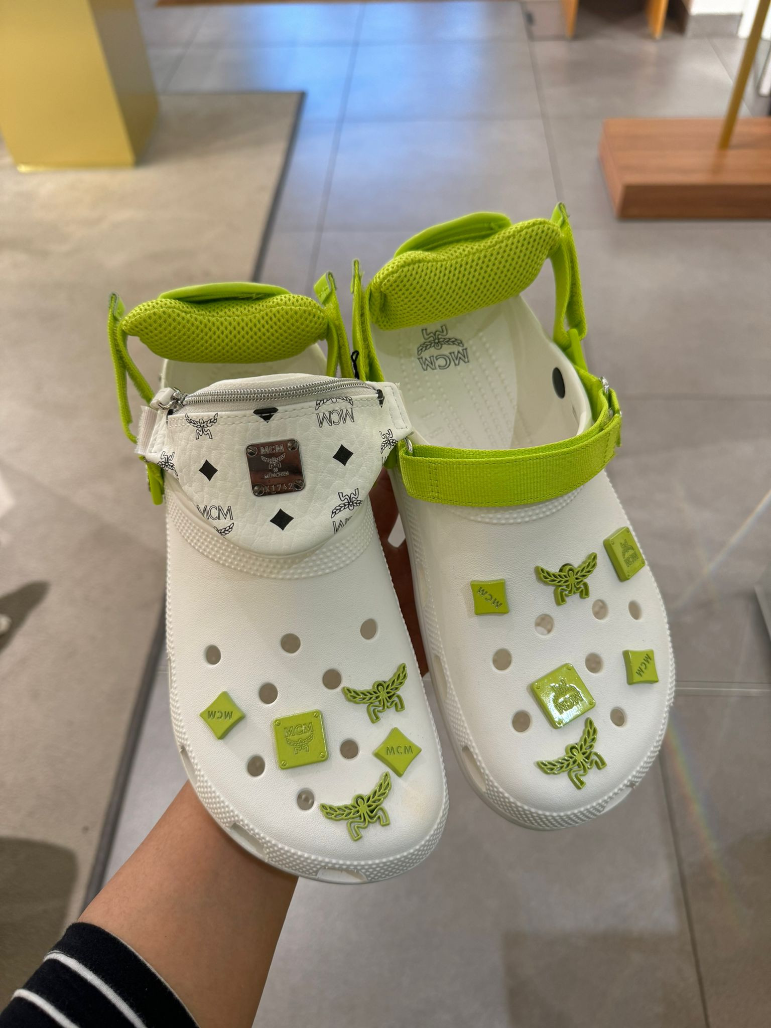 AzuraMart - MCM x Crocs - White - Eur 43.5