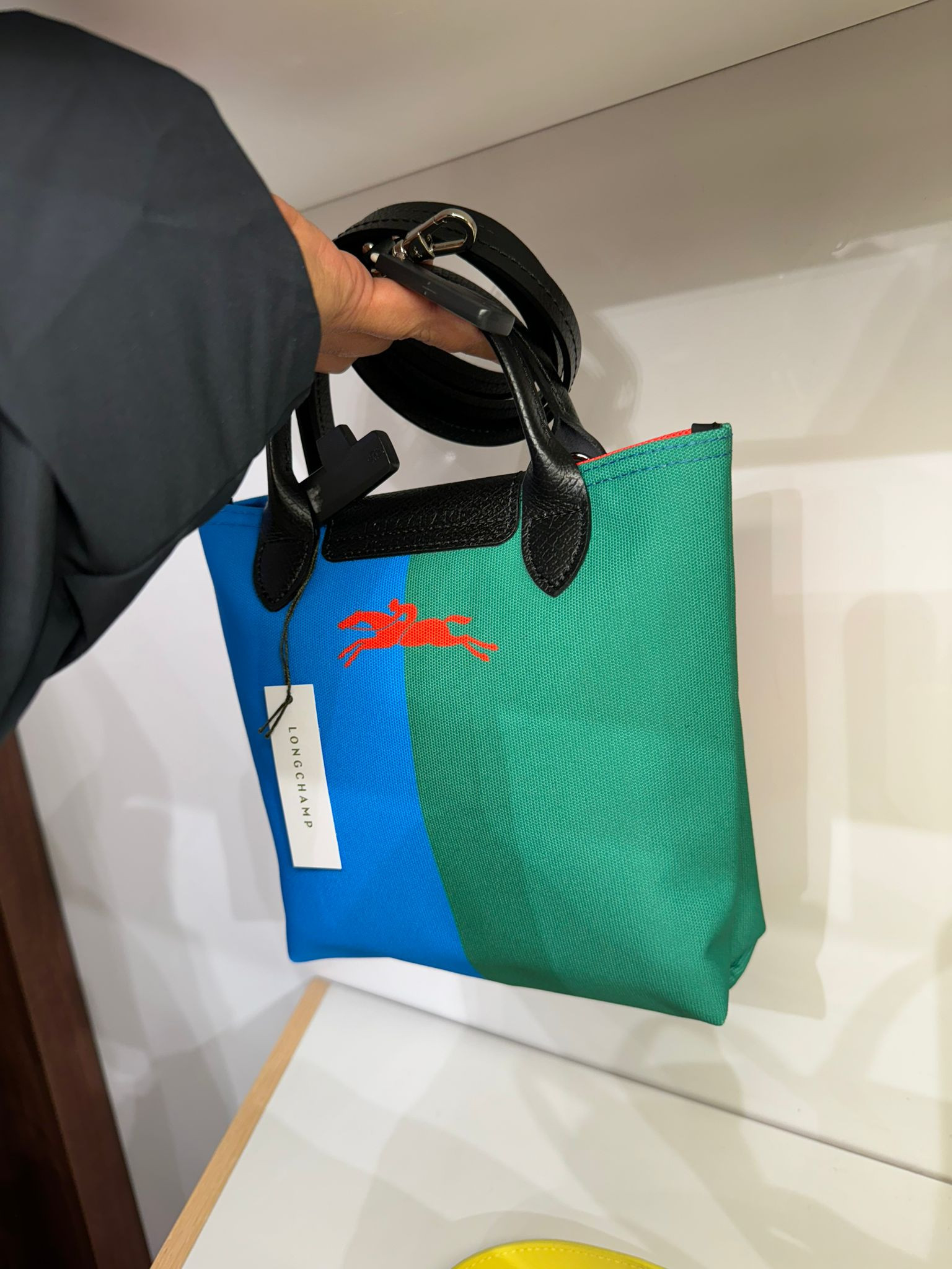 AzuraMart - Longchamp X Robert Indiana Tote with long strap - Multi ...